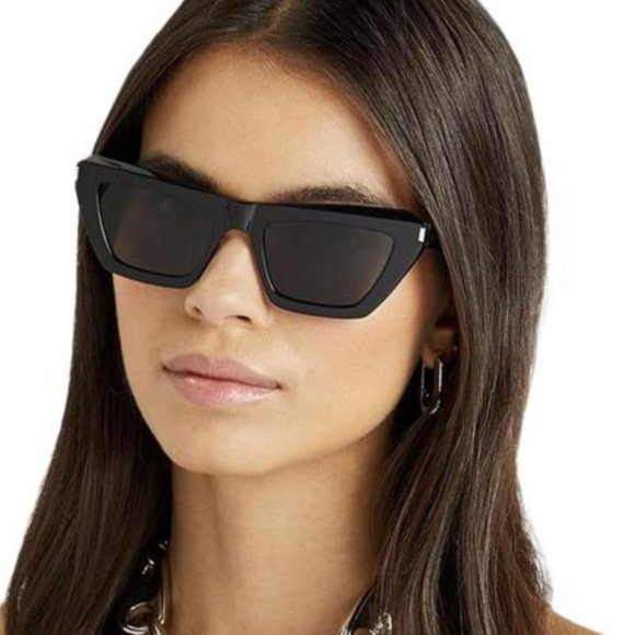 Saint Laurent | Accessories | New Saint Laurent Sl467 0 Women Black Cat ...